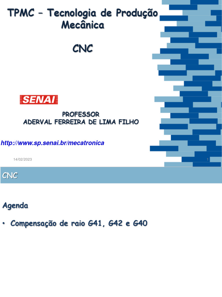 04 - Aula - CNC3 - Programa CNC Com Compensação de Raio | PDF
