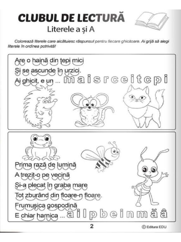 Clubul de Lectura Clasa I Edu Attachment 1 | PDF