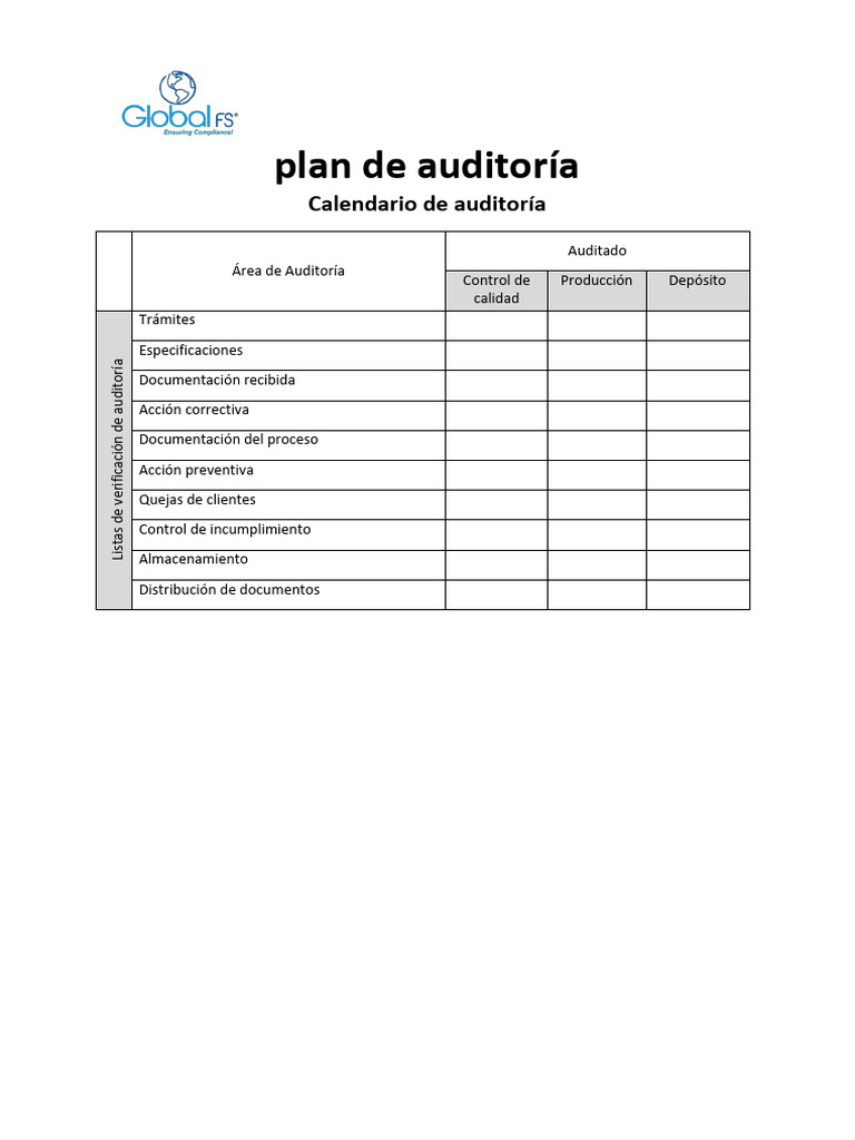 Checklist para Auditar El Control de La Calidad | PDF
