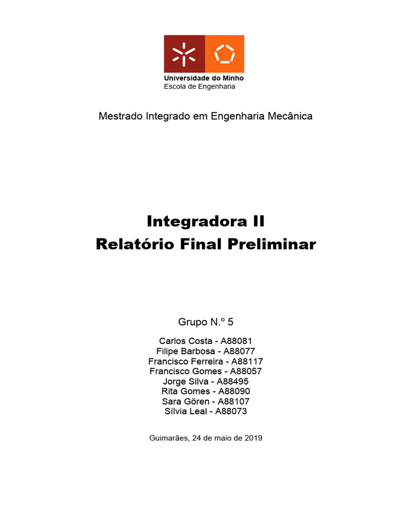 Integradora II - Relatorio VF 2 | PDF | Tecnologia e Engenharia