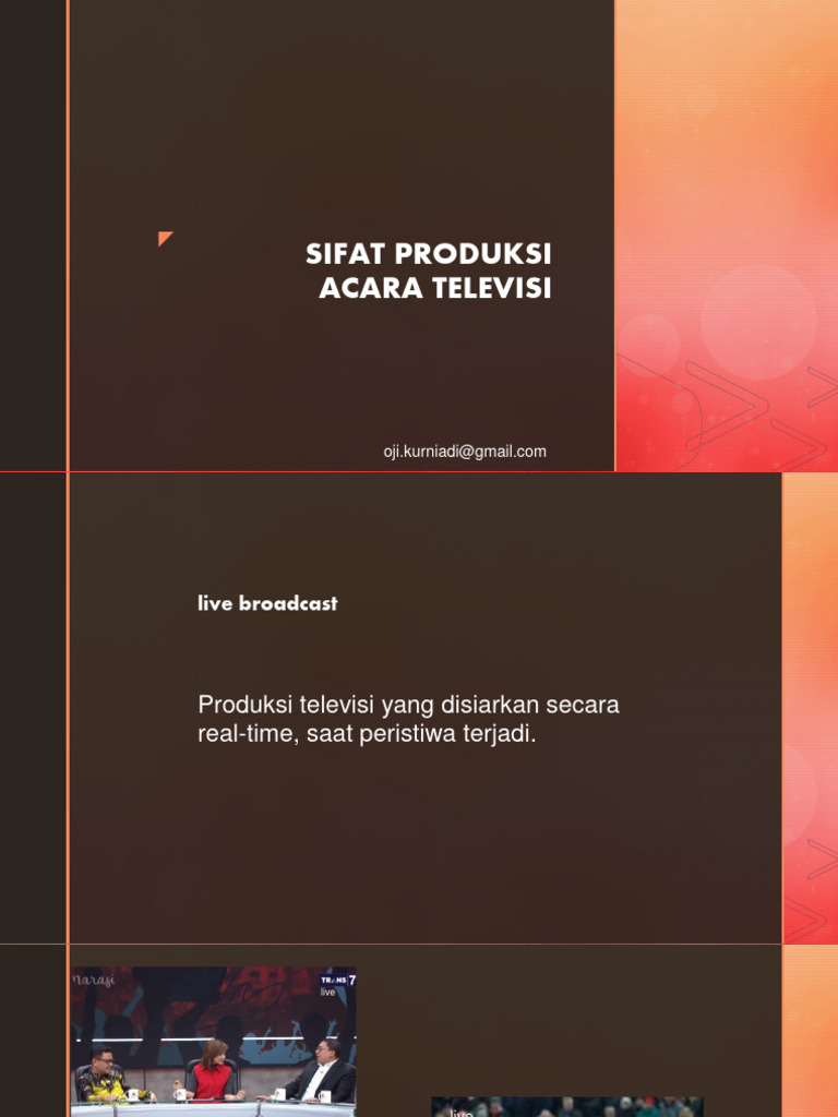 Sifat Produksi Acara Televisi | PDF