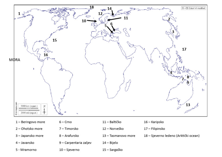 Slijepa Karta - MORA Vježba | PDF