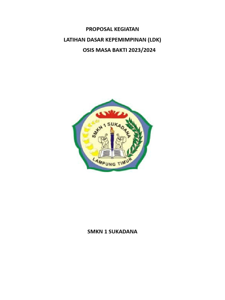 PROPOSAL KEGIATAN ldk-1 | PDF | Perjalanan