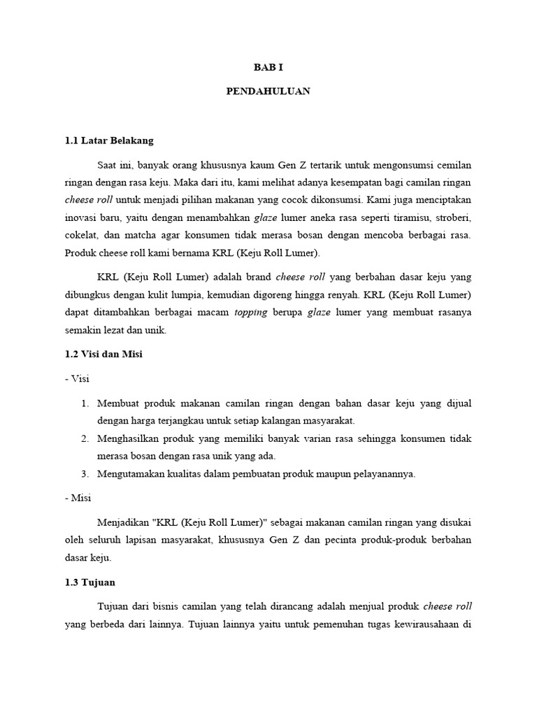 Proposal Kwu 1 | PDF