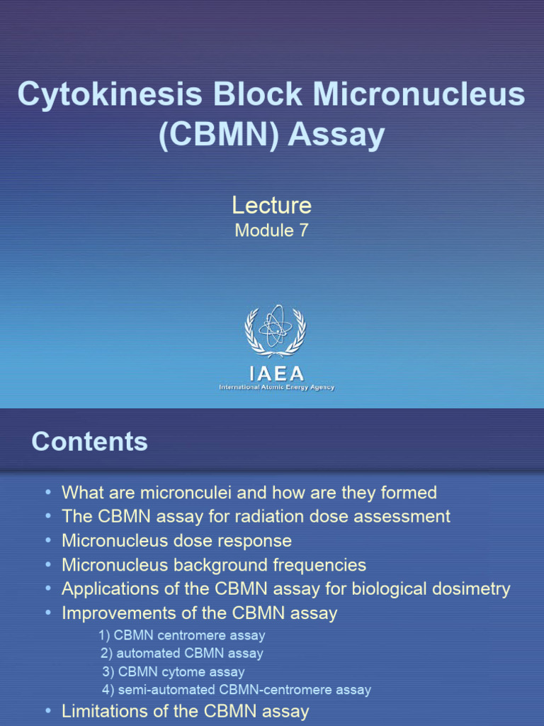 Module 7 - Cytokinesis Block Micronucleus Assay | PDF | Cell Biology ...