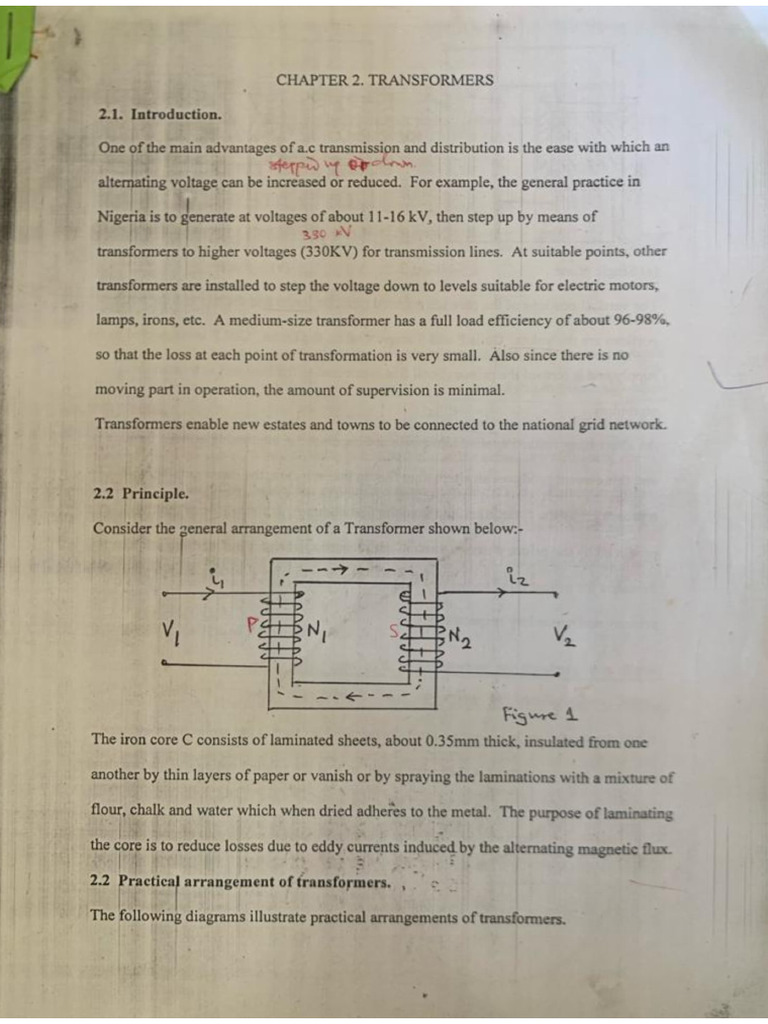 Eee 303 - Chapter 2 - Transformers | PDF
