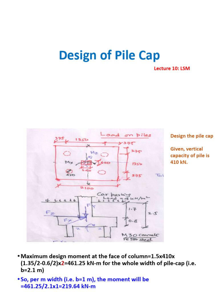 LSM10 - Design of Pile Cap | PDF
