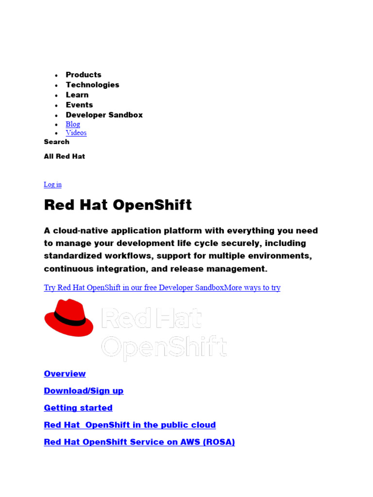 Openshift - Introduction | PDF