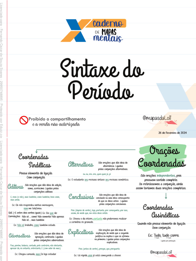 Sintaxe Do Período | PDF