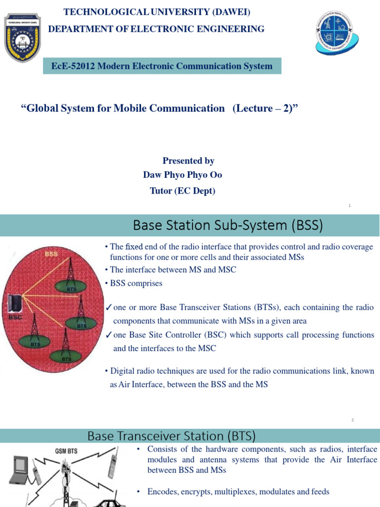 2.GSM Lecture 2 | PDF