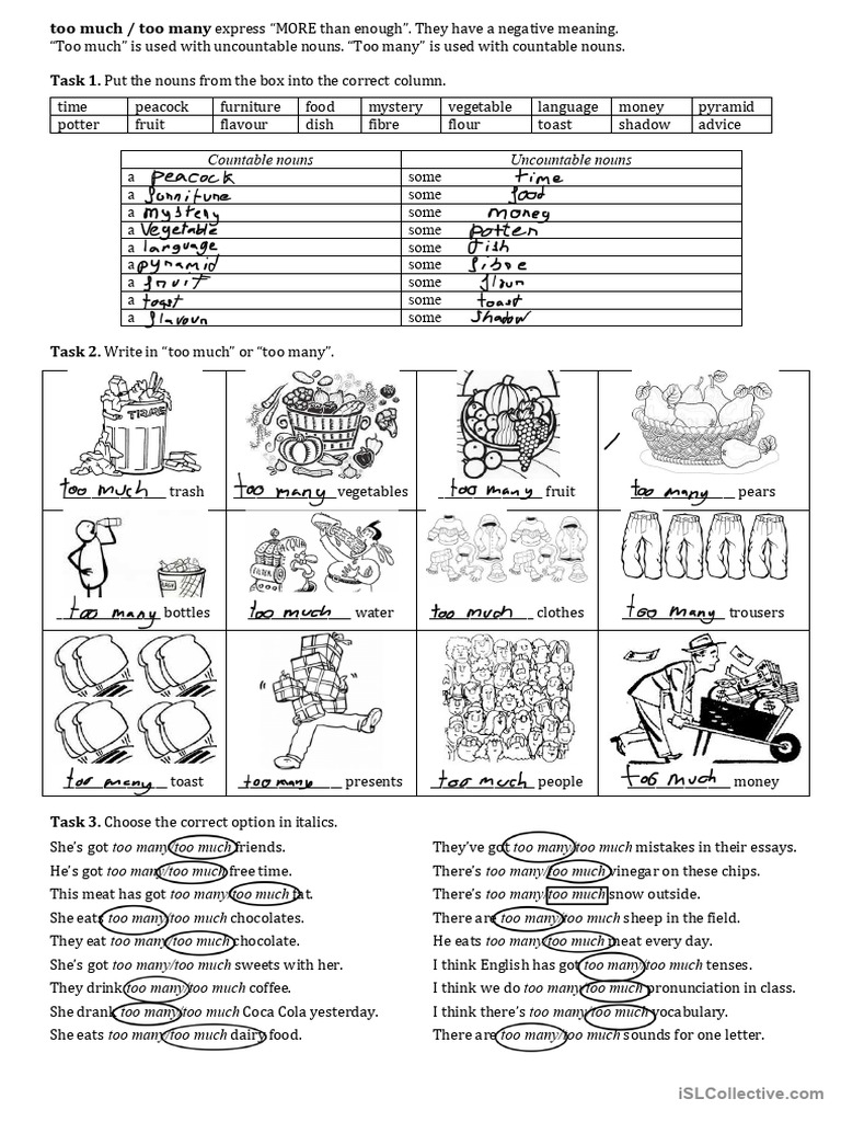 Too Much - Too Many | PDF