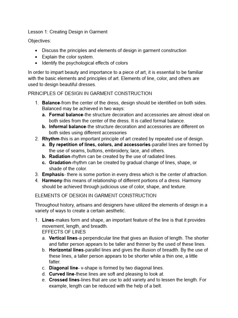 Creating Design in Garment | PDF | Embroidery | Textile Arts