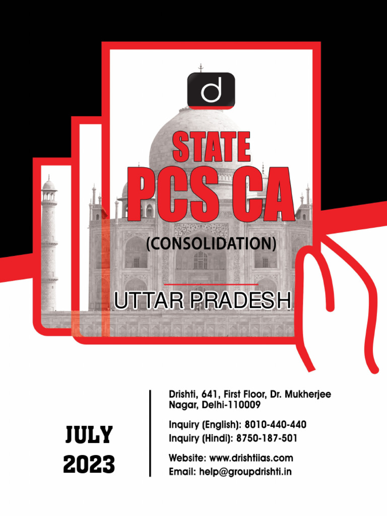 State PCS CA Consolidation (Uttar Pradesh) July 2023 | PDF