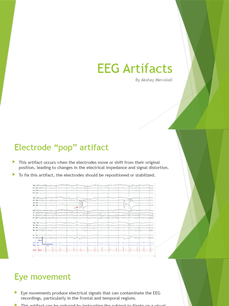 EEG Electrode Pop Artifact Explained | PDF