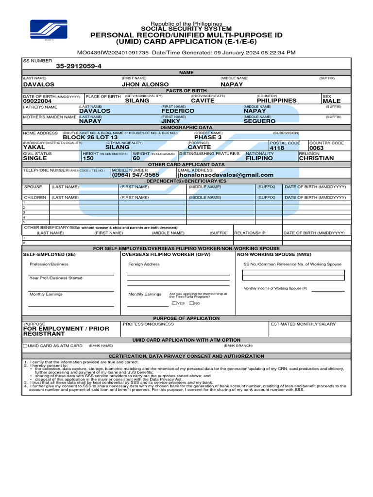UMID Card Application Guide Philippines | PDF | Identity Document