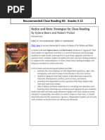 Six Reading Signposts | PDF | Insight | Reading Comprehension