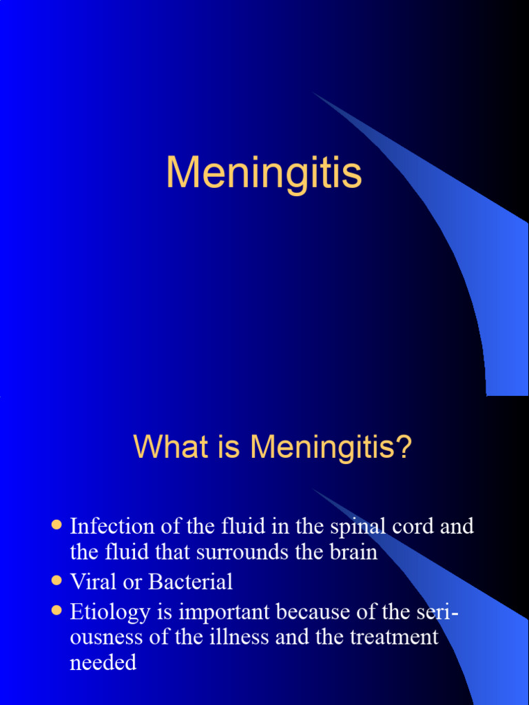Meningitis | PDF | Meningitis | Infection