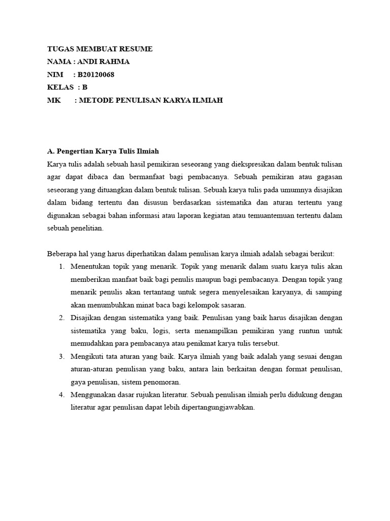 Panduan Karya Tulis Ilmiah | PDF | Seni & Disiplin Bahasa