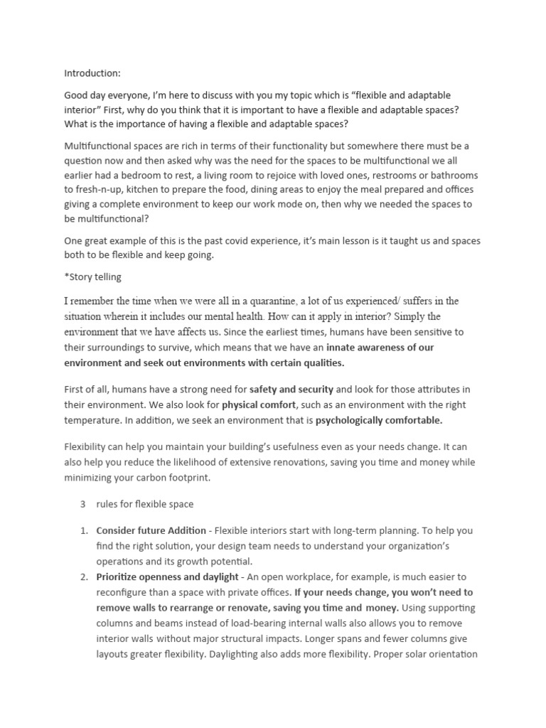 Script (Flexible and Adaptable Interior) | PDF