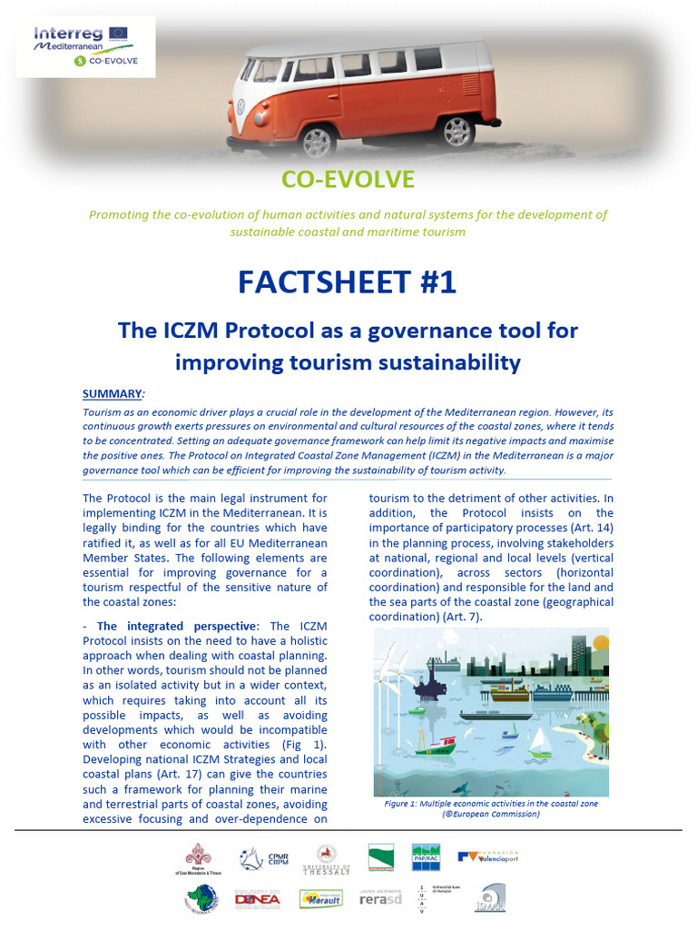 CO-EVOLVE - WP2 - 2.3.3 - Factsheet 1 - ICZM Protocol | PDF