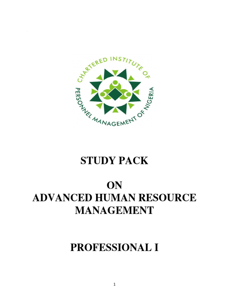 Advanced Human Resource Management 1 | PDF | Human Resource Management | Performance Management