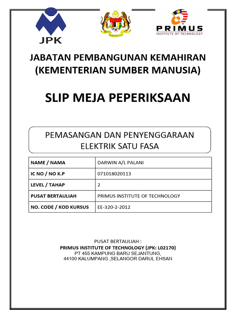 Slip Meja | PDF
