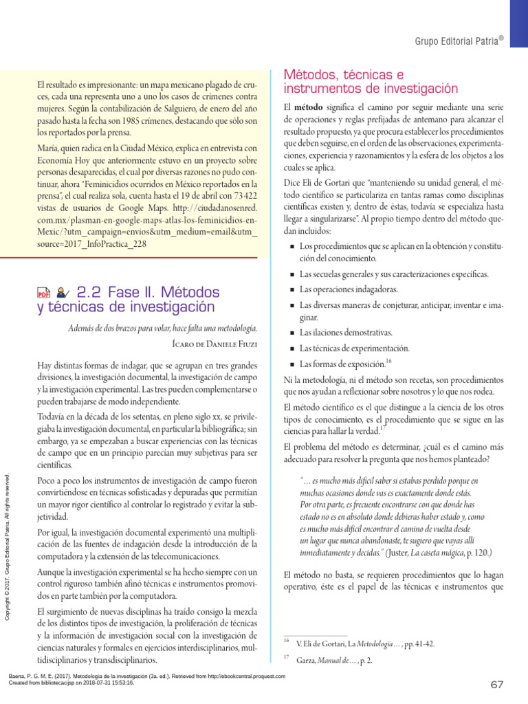 Metodos y Tecnicas de Investigación | PDF | Método científico | Conocimiento