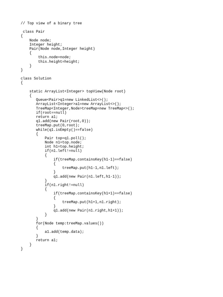 Binary Tree Top and Bottom View | PDF | Computer Programming | Computing