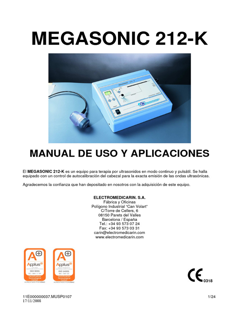 Manual de Uso MEGASONIC 212-K | PDF | Hogar, jardinería y bricolaje ...