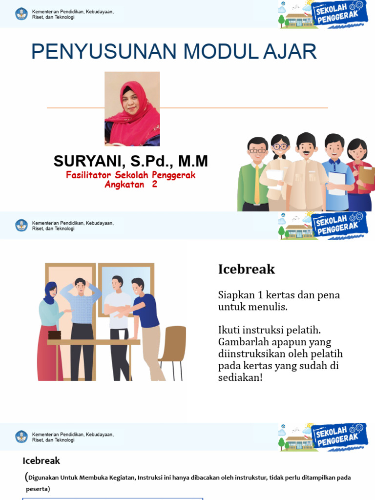 Powerpoint Materi Modul Ajar | PDF