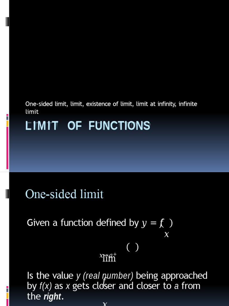 Q3 - W1 - Limit of Functions | PDF | Teaching Methods & Materials