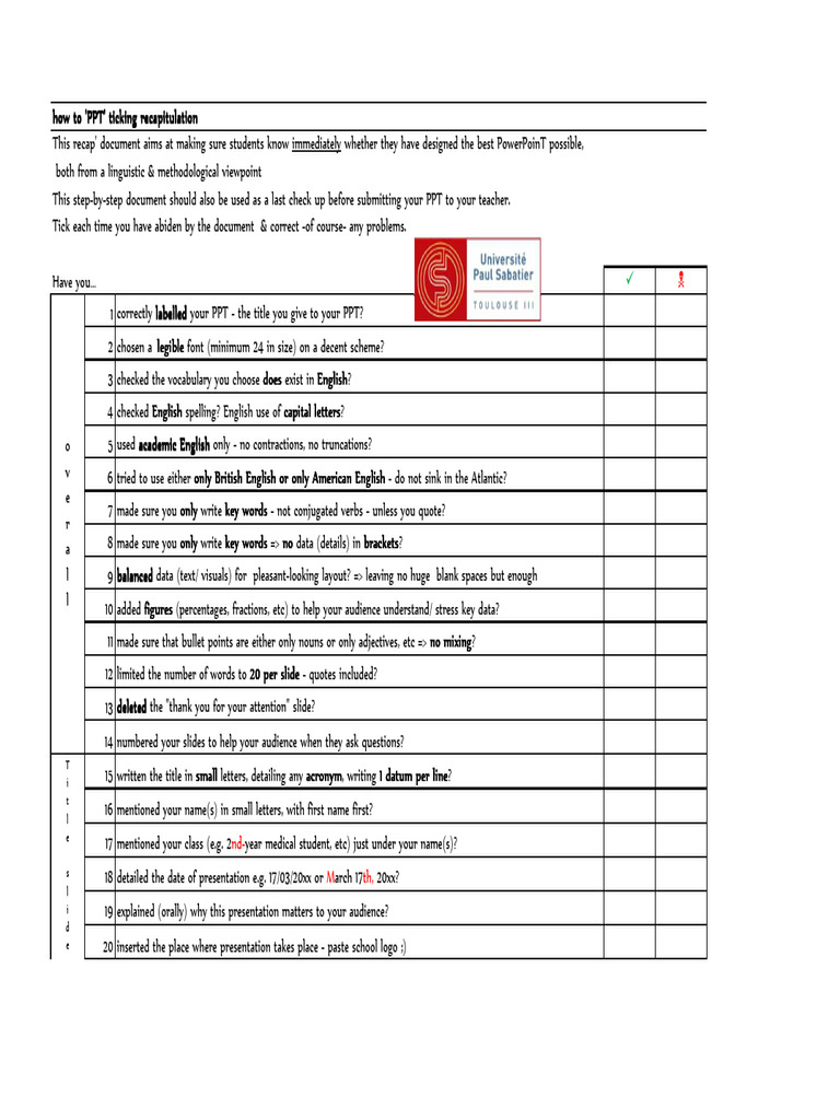 How To PPT Ticking Recapitulation | PDF | English Language | Microsoft ...