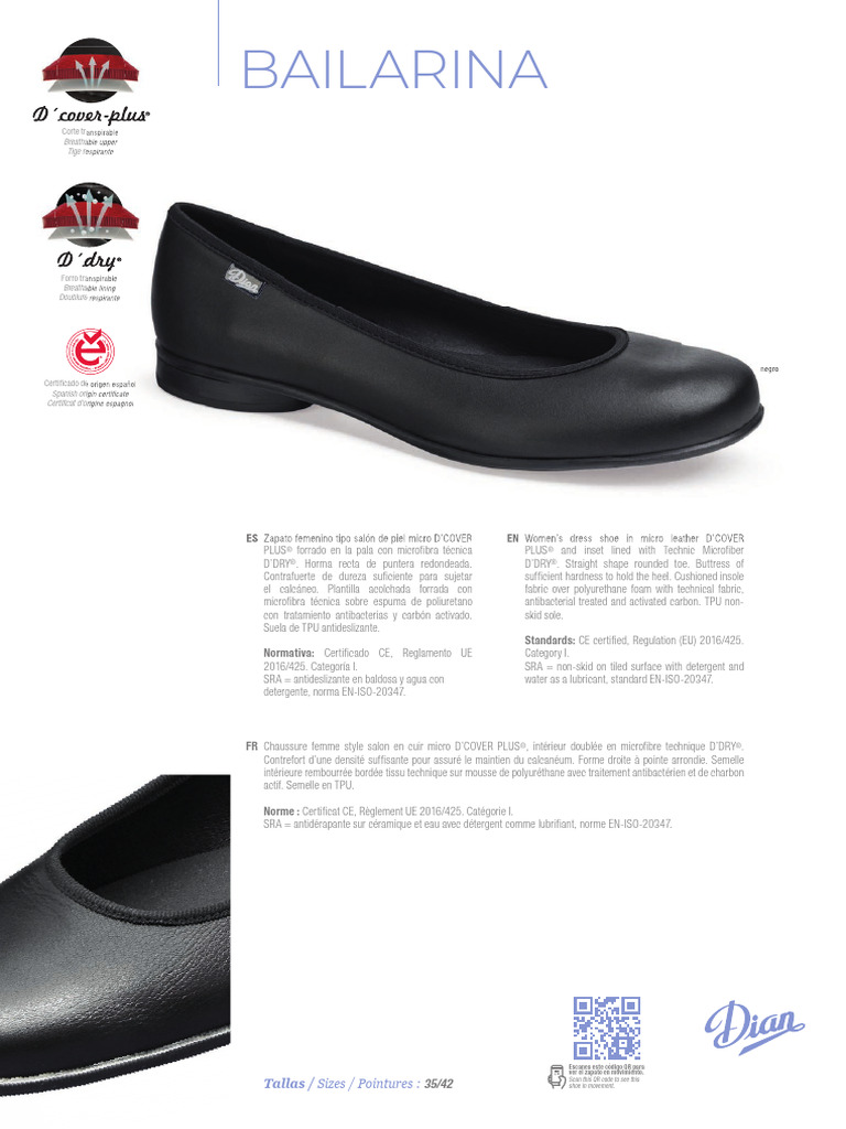 Ficha Tecnica - Zapato Bailarina | PDF