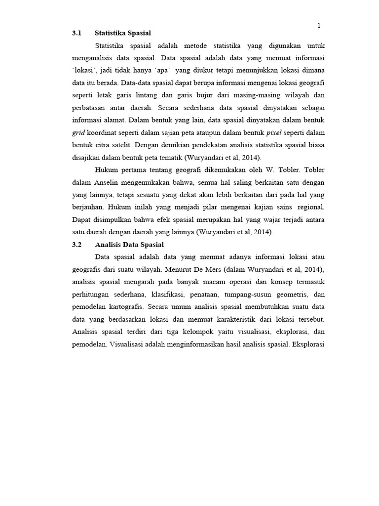 Analisis Statistik Spasial | PDF
