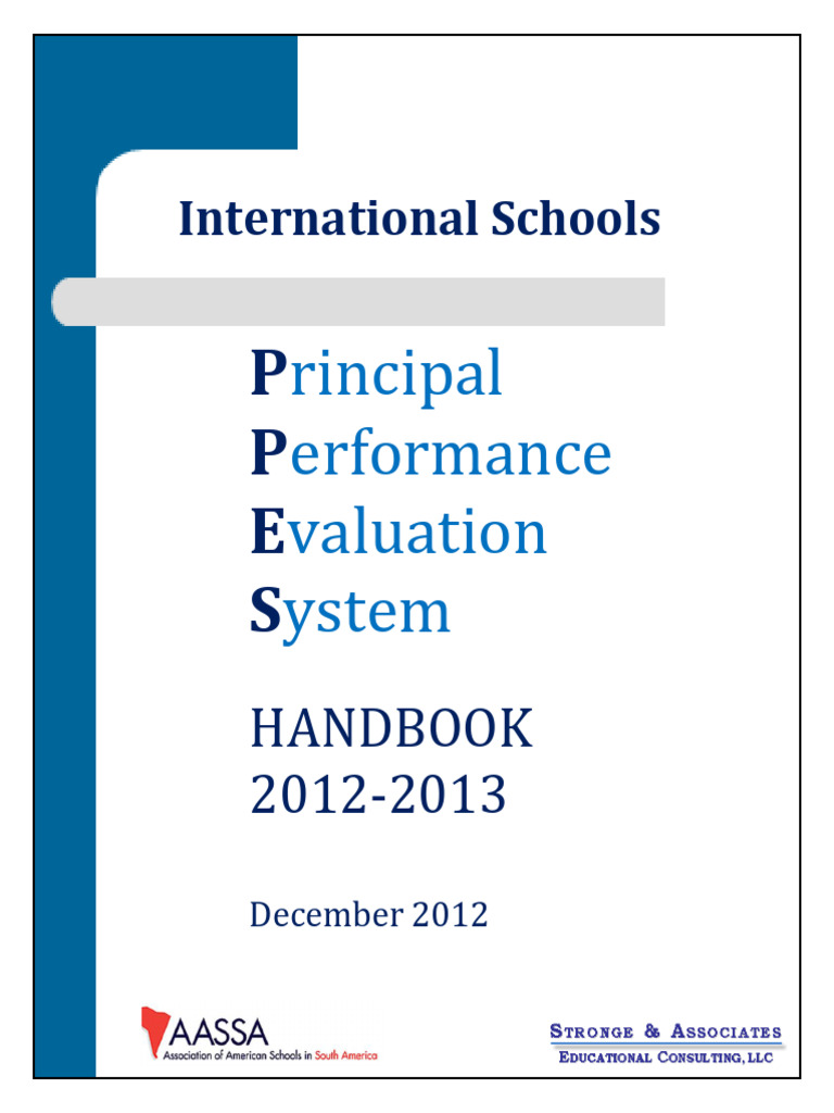 International Schools Principal | PDF | Performance Appraisal | Goal