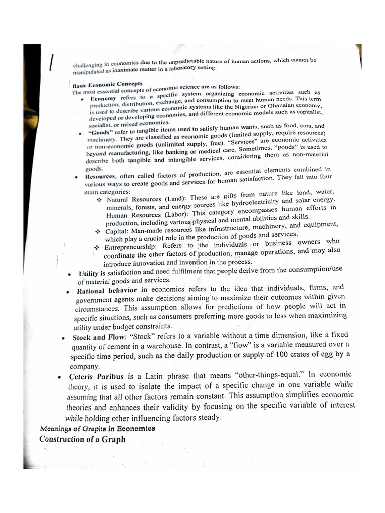 ECN 101 Note by DR Adeosun | PDF