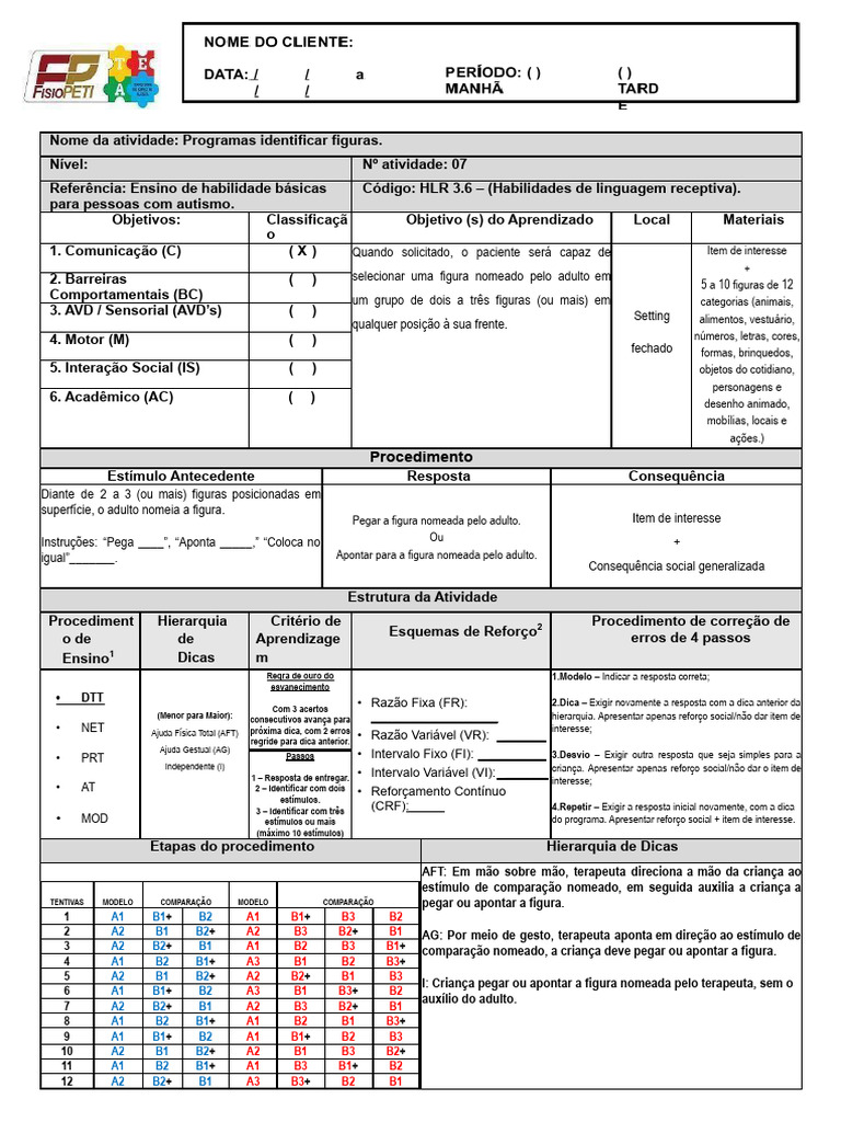 Programas Identificar Figuras - Ensino de Habilidades Básicas para ...
