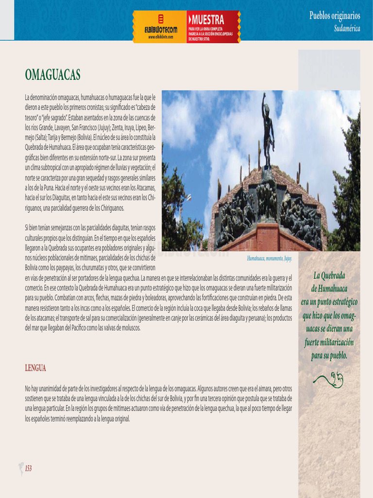 153 159 Pueblos Indigenas Omaguacas | PDF