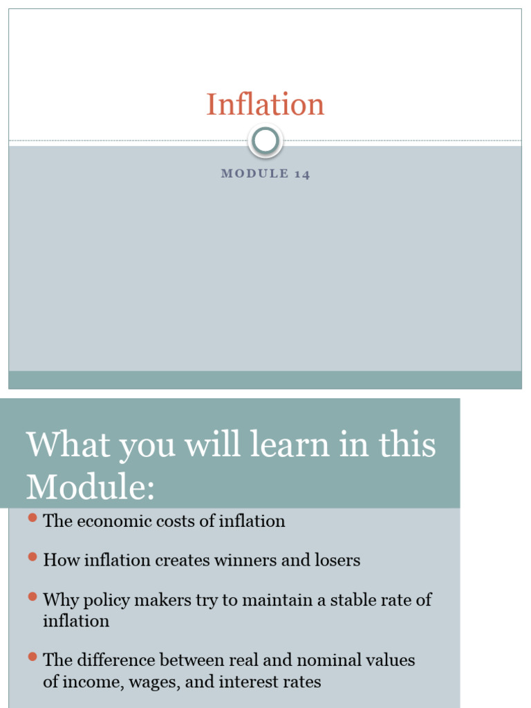 Inflation Module 14b | PDF | Inflation | Interest