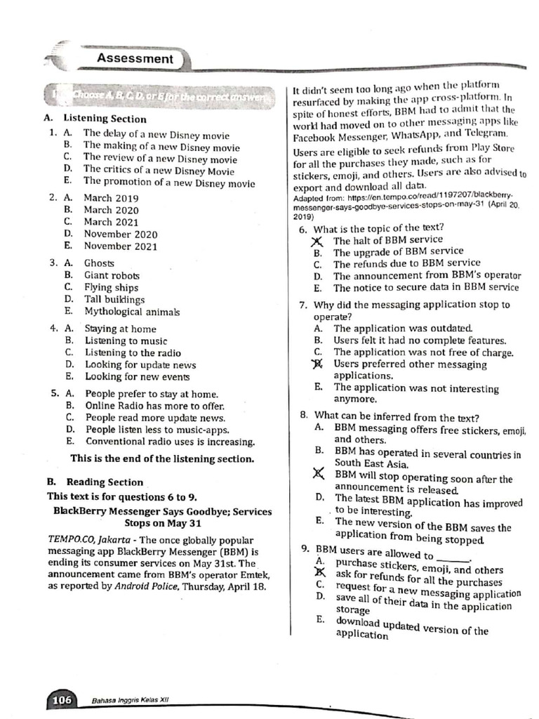 BIG - Assassement and Mid Test | PDF