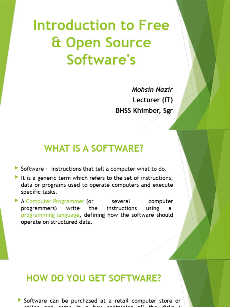 FOSS | PDF | Proprietary Software | Software