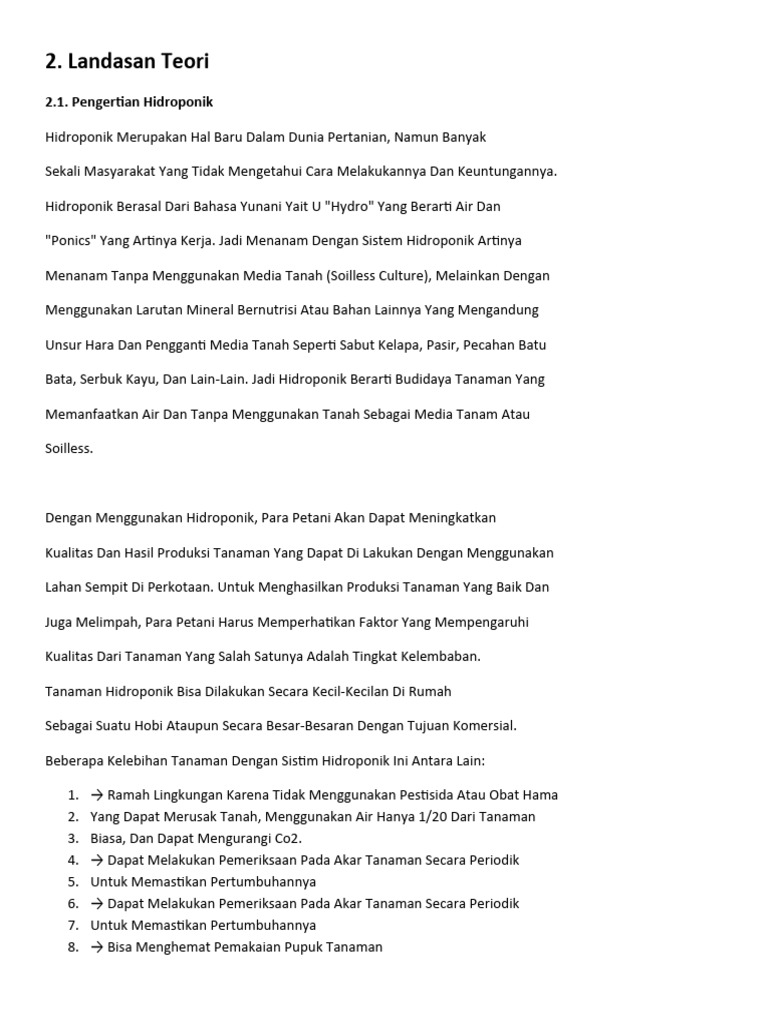 Tugas Hidraponik Stiven | PDF