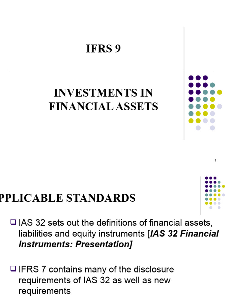 Ifrs 9 Financial Instruments | PDF | Financial Risk | Fair Value