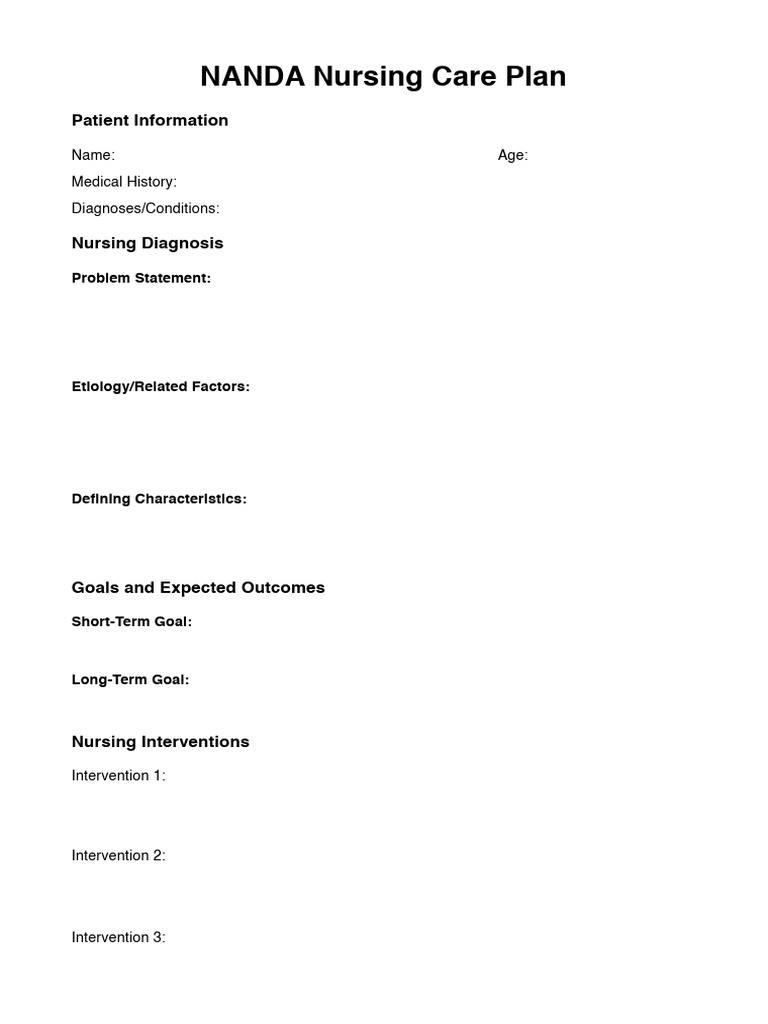Nanda Nursing Care Plan | PDF