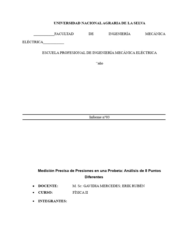 Informe de Fisica 03 | PDF