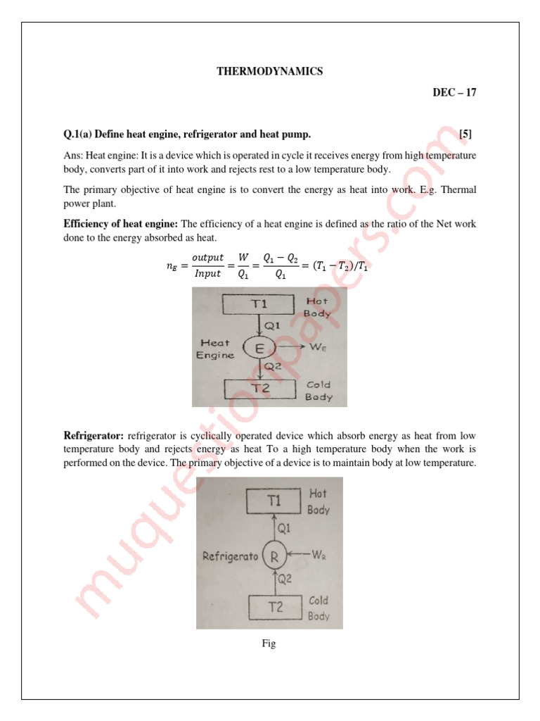 Be Mechanical-Engineering Semester-3 2017 December Thermodynamics-Cbcgs | PDF
