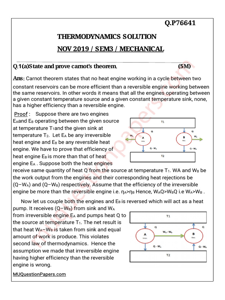 Be Mechanical-Engineering Semester-3 2019 May Thermodynamics-Cbcgs | PDF