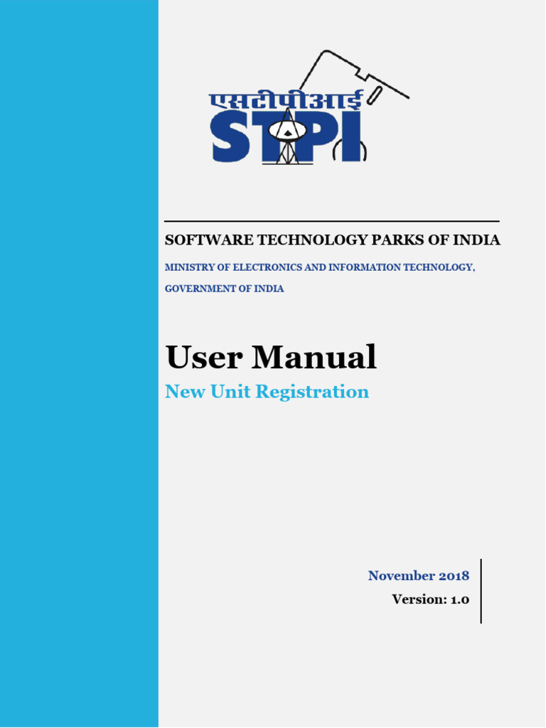STPI-User-Guide For New Unit Registration | PDF | Computers