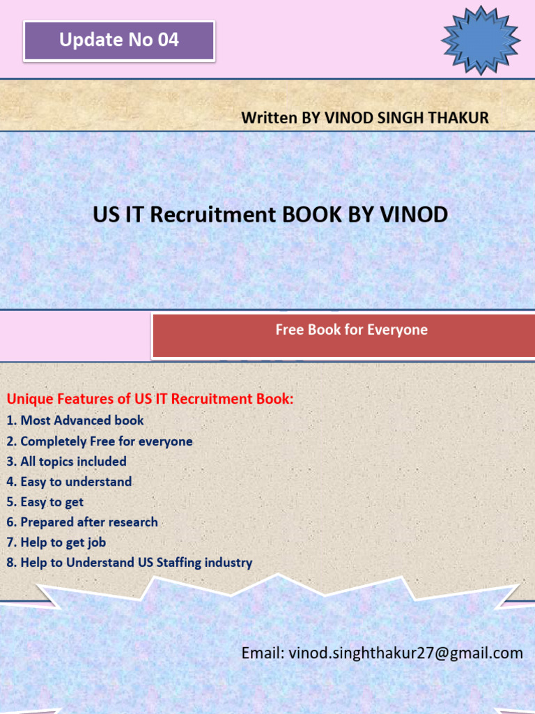 Us It Recruitment Book by Vinod Singh Thakur | PDF