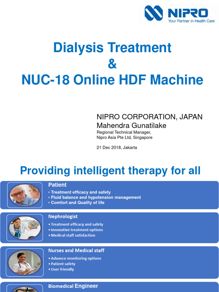 Nipro NCU-18 Online HDF Machine Overview | PDF